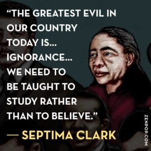 Septima Poinsette Clark illustration by John Mavroudis - Moonalice Posters